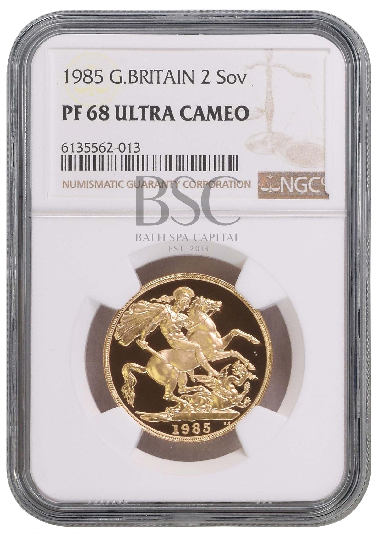 Elizabeth II, 1985 Gold Proof Double Sovereign/Two Pounds NGC PF68 ...